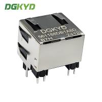 China RJ45 Straight Through 56 With Light And Wing FR52 Material Communication Interface DGKYD561188DB1A8DB7H for sale