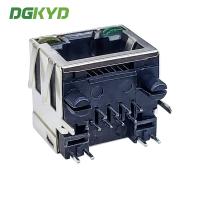China RJ45 Straight Through 56 With Light And Wing FR52 Material Communication Interface DGKYD561188DB1A8DB7H for sale