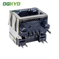 China RJ45 Straight Through 56 With Light And Wing FR52 Material Communication Interface DGKYD561188DE3A8DB7H for sale