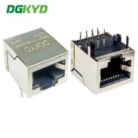 China Shielded RJ45 Connector 10P8C Single Port 1x1 1000BASE-T Through Hole Jack for sale