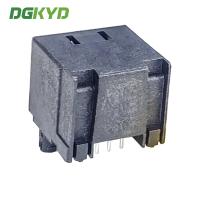 China RJ45 Straight Through 8P8C Modular Jack 50U Gold Plated PA66 Unshielded Connector 10/100/1000BASE-T for sale