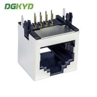 China RJ45 8P8C Shielded Connector DGKYD55211188GWA1DY4 - 10/100/1000BASE-T Ethernet Socket with -40℃ to 85℃ Operating Range for sale