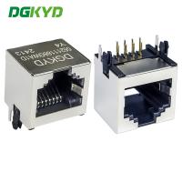 China RJ45 8P8C Shielded Connector DGKYD55211188GWA1DY4 - 10/100/1000BASE-T Ethernet Socket with -40℃ to 85℃ Operating Range for sale