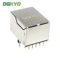 China RJ45 Straight Connector 5921 10P10C Shielded Modular Jack 10/100/1000BASE-T Through Hole for sale