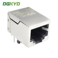 China RJ45 Straight Connector 5921 10P10C Shielded Modular Jack 10/100/1000BASE-T Through Hole for sale