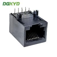 China RJ45 Connector 5921 Non Lamp Fully Plastic 8P8C Round Pin Socket 10/100/1000BASE-T for sale
