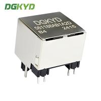 China RJ45 Connector 56 With Light Strip Shielding 8P8C Flat Pin Socket DGKYD561188AB1A2DB4 for sale