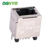 China DGKYD52T1188AB1A1DY1008 180 Degree Direct Insertion RJ45 Network Connector Network Cable Socket for sale