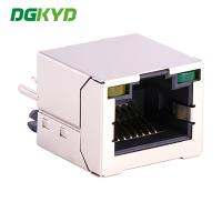 China DGKYD52T1188AB1A1DY1008 180 Degree Direct Insertion RJ45 Network Connector Network Cable Socket for sale
