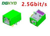 China 2.5Gbit/s Industrial RJ45 Ethernet Connector with 30μ Gold Plating and -40°C to +85°C Operating Range for sale