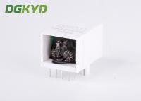 China 1x1 Tab Down Transformer RJ45 Connector 8P8C Unshielded with 20.6mm Length and 1500Vrms Isolation for sale
