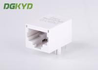 China 1x1 Tab Down Transformer RJ45 Connector 8P8C Unshielded with 20.6mm Length and 1500Vrms Isolation for sale