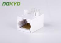 China 1x1 Tab Down Transformer RJ45 Connector 8P8C Unshielded with 20.6mm Length and 1500Vrms Isolation for sale