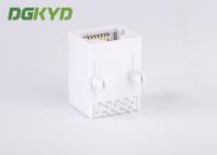 China 1x1 Tab Down Transformer RJ45 Connector 8P8C Unshielded with 20.6mm Length and 1500Vrms Isolation for sale