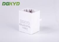 China 1x1 Tab Down Transformer RJ45 Connector 8P8C Unshielded with 20.6mm Length and 1500Vrms Isolation for sale