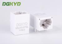China 1x1 Tab Down Transformer RJ45 Connector 8P8C Unshielded with 20.6mm Length and 1500Vrms Isolation for sale