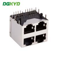 China DGKYD59212288GWA1DY1E022 Multi Port RJ45 Connector Without Light And Filter, Network Port Socket Stacked Interface for sale