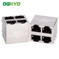 China DGKYD59212288GWA1DY1E022 Multi Port RJ45 Connector Without Light And Filter, Network Port Socket Stacked Interface for sale