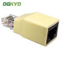 China RJ45 Modular Jack 8P8C 1x1 52M Full Plastic PBT White Through Hole Side Entry for sale