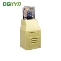 China RJ45 Modular Jack 8P8C 1x1 52M Full Plastic PBT White Through Hole Side Entry for sale