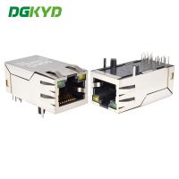 China RJ45 Gigabit Network Connector with Integrated Transformer - 1000M BASE-TX, 8-Position, Shielded Design DGKYD411Q008DB2A1D for sale