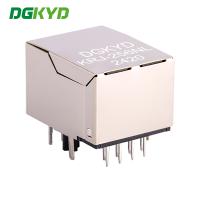 China RJ45 Single Port Jack with Integrated 10/100BASE Transformer 100Mbps Shielded Connector KRJ-256NL for sale