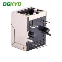 China RJ45 Single Port Jack with Integrated 10/100BASE Transformer 100Mbps Shielded Connector KRJ-256NL for sale