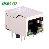 China RJ45 Single Port Jack with Integrated 10/100BASE Transformer 100Mbps Shielded Connector KRJ-256NL for sale