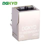 China 90 Degree Direct Insertion RJ45 Connector Lightning Protection With Light Shielding Interface DGKYD111B339AB2A1DFL for sale