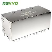 China Multi Port Rj45 Connector Without Filter, Ethernet Socket Modular Interface Dgkyd59212488hwa1dy1a127 for sale