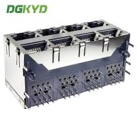 China Multi Port Rj45 Connector Without Filter, Ethernet Socket Modular Interface Dgkyd59212488hwa1dy1a127 for sale