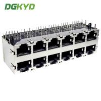 China RJ45 Multi Port Rj45 Connector Without Filter, Ethernet Socket Modular Interface DGKYD59212688HWA1DY1A022 for sale