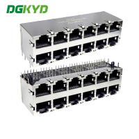 China RJ45 Multi Port Rj45 Connector Without Filter, Ethernet Socket Modular Interface DGKYD59212688HWA1DY1A022 for sale