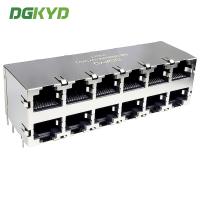 China RJ45 Multi Port Rj45 Connector Without Filter, Ethernet Socket Modular Interface DGKYD59212688HWA1DY1A022 for sale