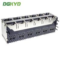 China RJ45 Multi Port Rj45 Connector Without Filter, Ethernet Socket Modular Interface DGKYD59212688HWA1DY1A022 for sale