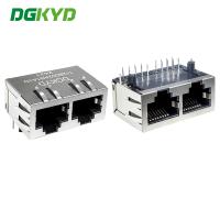 China RJ45 Network Filter Interface 2-Port Communication Integrator with 10G BASE-T Performance and 8-Position Terminals DGKYD112B002HWA1D for sale