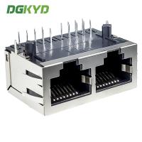 China RJ45 Network Filter Interface 2-Port Communication Integrator with 10G BASE-T Performance and 8-Position Terminals DGKYD112B002HWA1D for sale