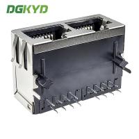 China RJ45 Network Filter Interface 2-Port Communication Integrator with 10G BASE-T Performance and 8-Position Terminals DGKYD112B002HWA1D for sale