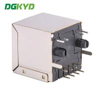 China 180 Degree Straight Plug RJ45 Connector Without Filter Vertical Interface 8-Position Socket DGKYD52241188AB1A3DY1027 for sale