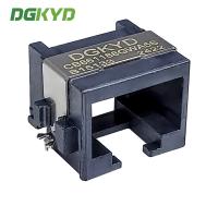 China Single Port RJ45 Ethernet Connector 8.6mm Sinking Plate with SMT Interface and Half Package Shielding for 10/100/1000BASE-T Networks for sale