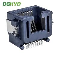 China Single Port RJ45 Ethernet Connector 8.6mm Sinking Plate with SMT Interface and Half Package Shielding for 10/100/1000BASE-T Networks for sale