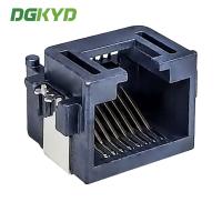 China Single Port RJ45 Ethernet Connector 8.6mm Sinking Plate with SMT Interface and Half Package Shielding for 10/100/1000BASE-T Networks for sale