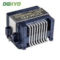 China Single Port RJ45 Ethernet Connector 8.6mm Sinking Plate with SMT Interface and Half Package Shielding for 10/100/1000BASE-T Networks for sale