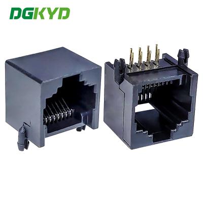 China RJ45 Connector 5521 8P8C Round Pin Socket with -40℃ to 85℃ Operating Temperature for 10/100/1000BASE-T Networks for sale