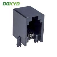 China RJ11 4P4C Connector Socket - No LED/Filter - 10/100/1000BASE-T - -40℃ to 85℃ Operating Temperature for sale