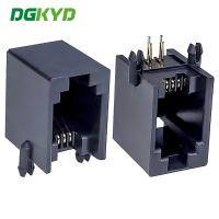 China RJ11 4P4C Connector Socket - No LED/Filter - 10/100/1000BASE-T - -40℃ to 85℃ Operating Temperature for sale
