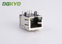 China 1000Mb Cat6 RJ45 Modular Jack with Integrated Magnetics - 21.3mm Length, -40℃ to +85℃ Operating Range for sale