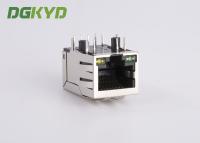 China Right Angle CAT6 RJ45 Modular Connector with Transformer for Monitor Systems - 90-Degree 250MHz for sale