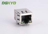 China Right Angle CAT6 RJ45 Modular Connector with Transformer for Monitor Systems - 90-Degree 250MHz for sale