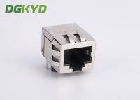 China Single Port 10/100BASE-T RJ45 Connector with Integrated Magnetics & PoE - 21.3mm Length, 8 Contacts for sale